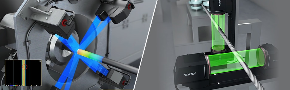 Laser Measuring Sensors for Cable Measurement | KEYENCE America